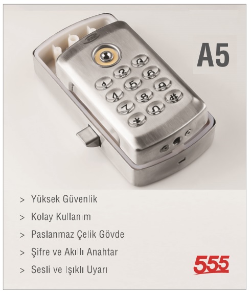 Lock and Accessories - 555 - A5 Digital Kabinet Lock